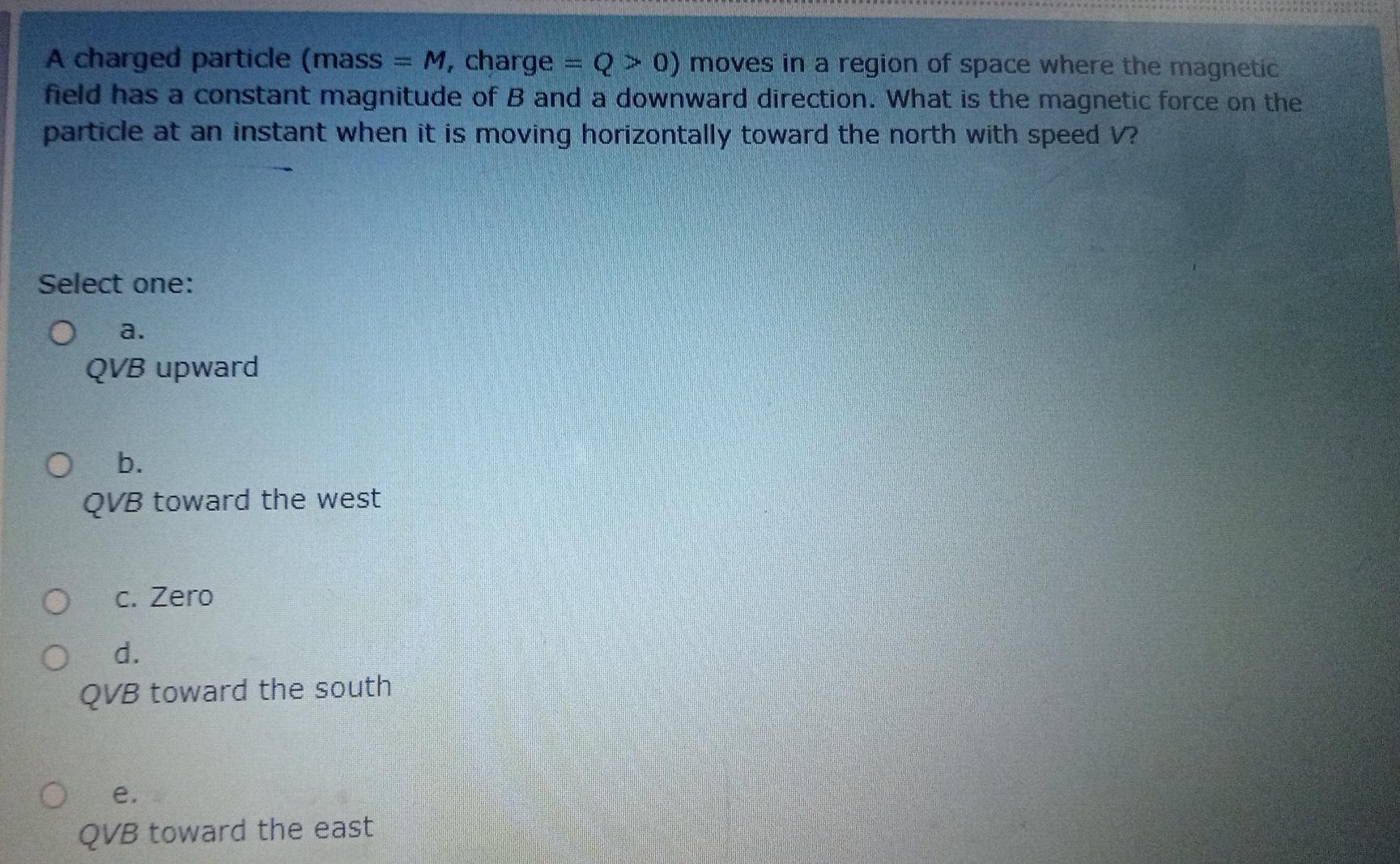 Solved A charged particle (mass M, charge = Q > 0) moves in | Chegg.com