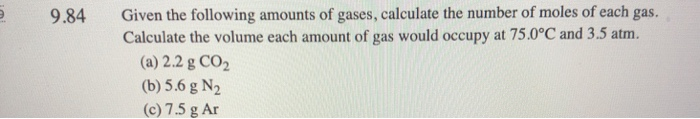 Solved 9.38 Given a fixed quantity of a gas at constant | Chegg.com