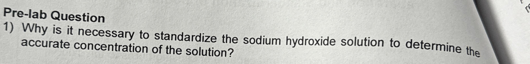 Why is it necessary to standardize the sodium | Chegg.com