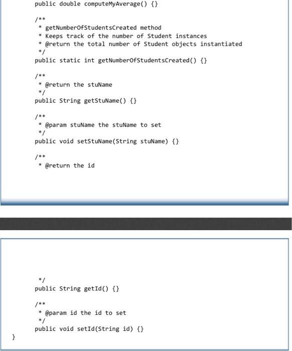 Solved Java Programming Language Using the information given | Chegg.com