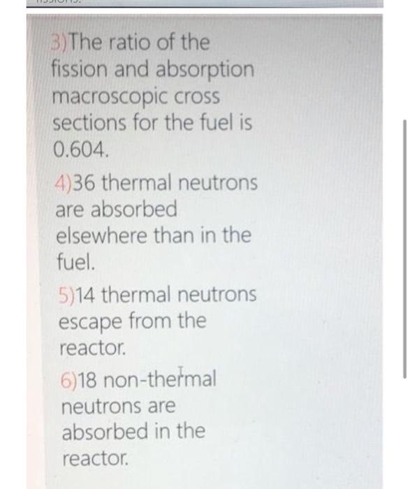 Solved Fast fissions 1933 Fast leakage Epithermal and fast | Chegg.com