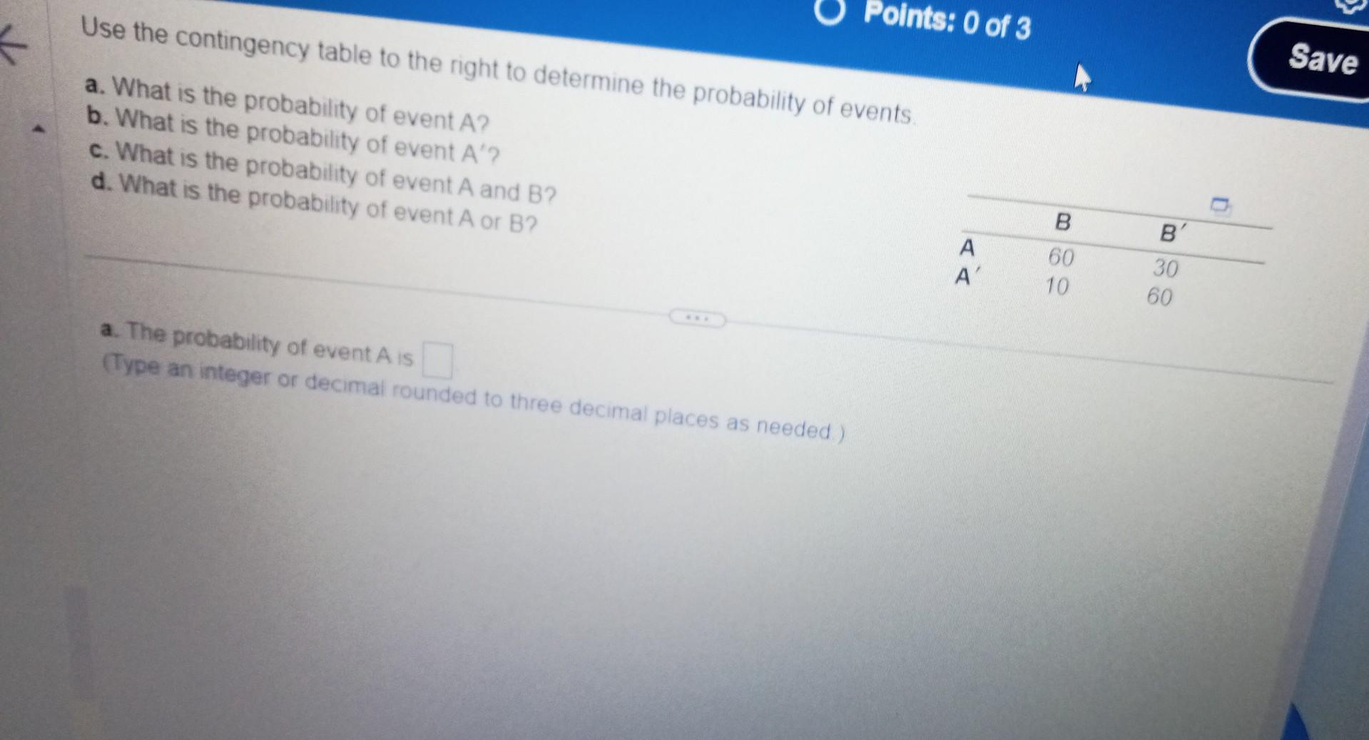 Solved Use the contingency table to the right a. What is the | Chegg.com