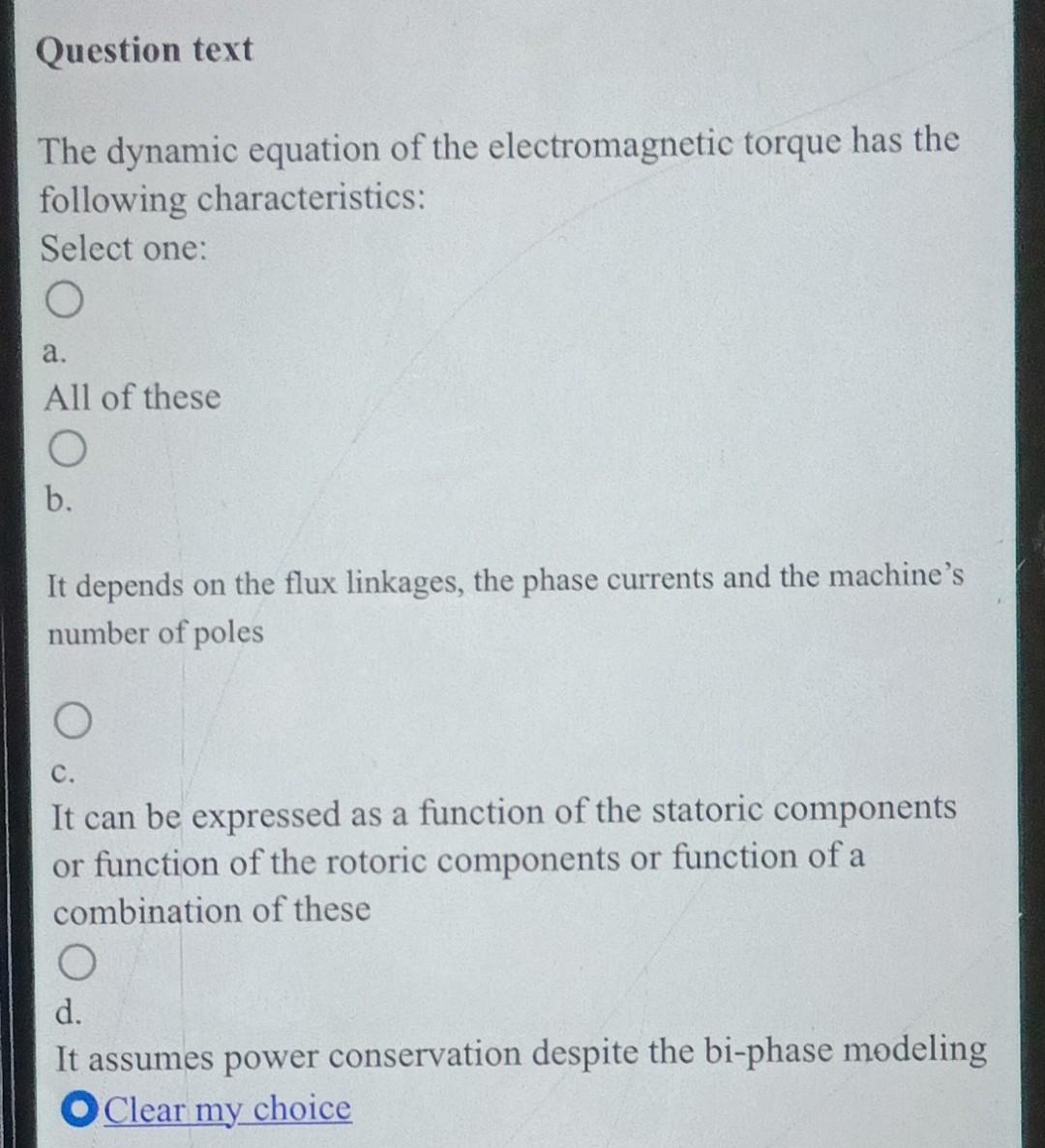 Solved CHOOSE THE WRONG STATEMENT: In scalar control, the | Chegg.com