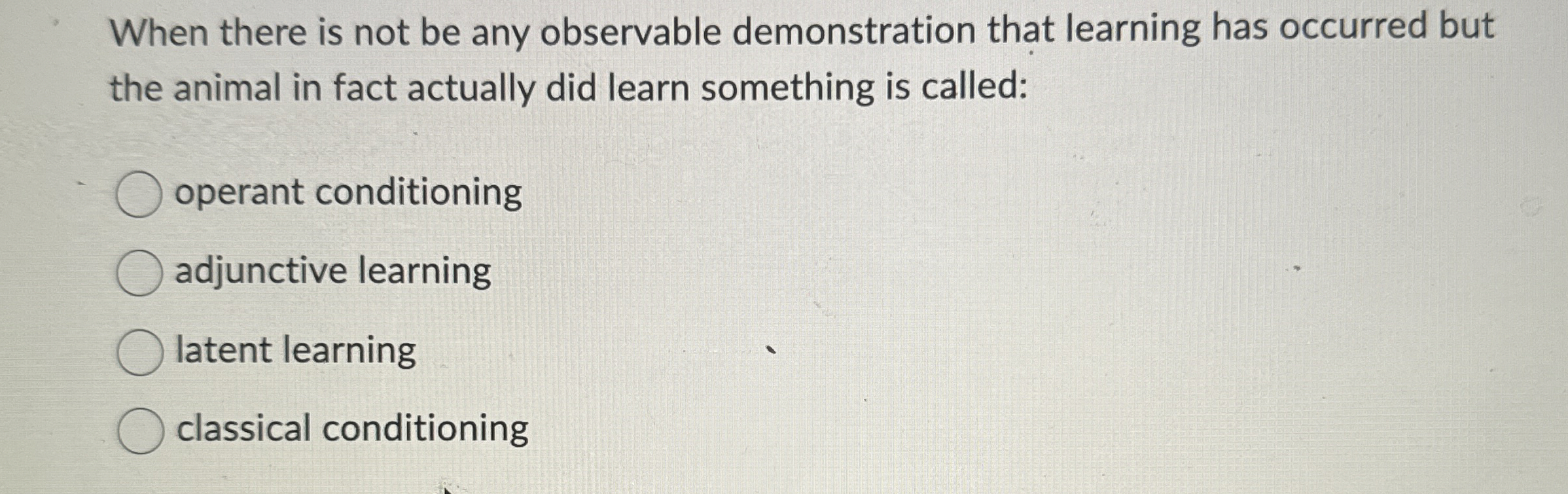 Solved When there is not be any observable demonstration | Chegg.com