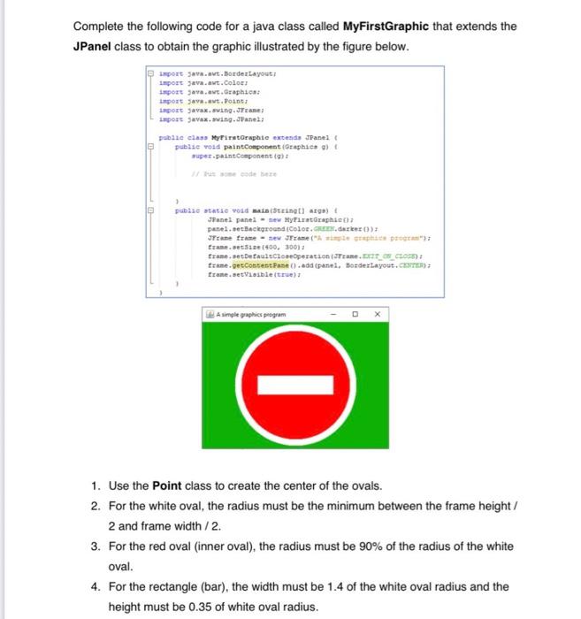 Solved Complete the following code for a java class called | Chegg.com