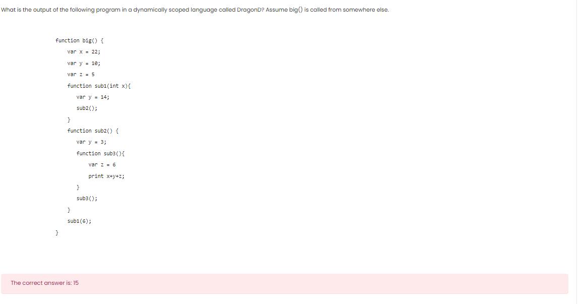 Solved What is the output of the following program in a | Chegg.com