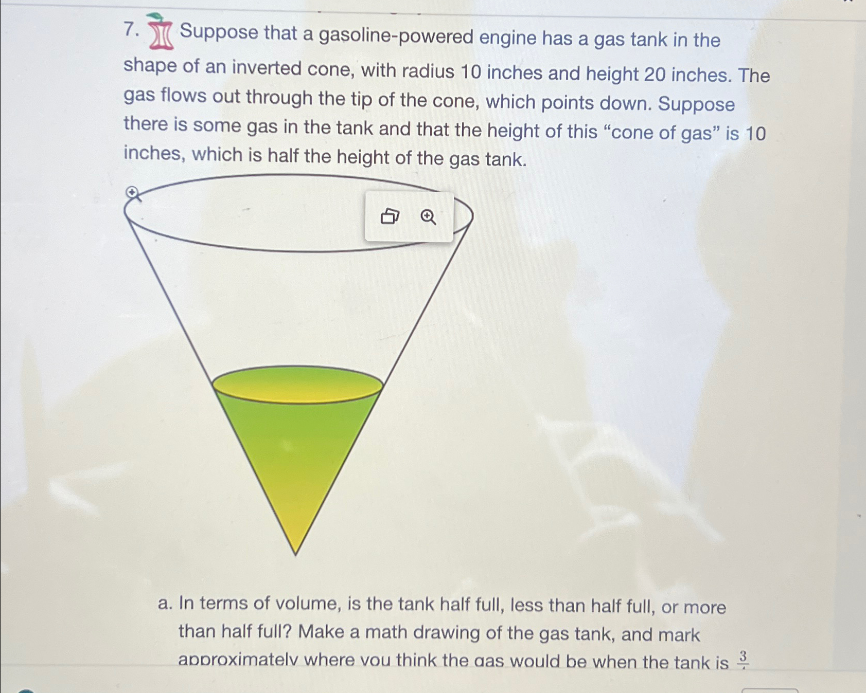 Solved Suppose that a gasoline-powered engine has a gas tank | Chegg.com