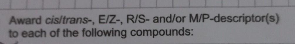 Solved There can be more than one for each one. 1. 2. | Chegg.com