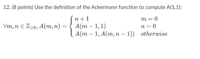 Solved 1. ( 6 points) Assume that m and n are particular | Chegg.com