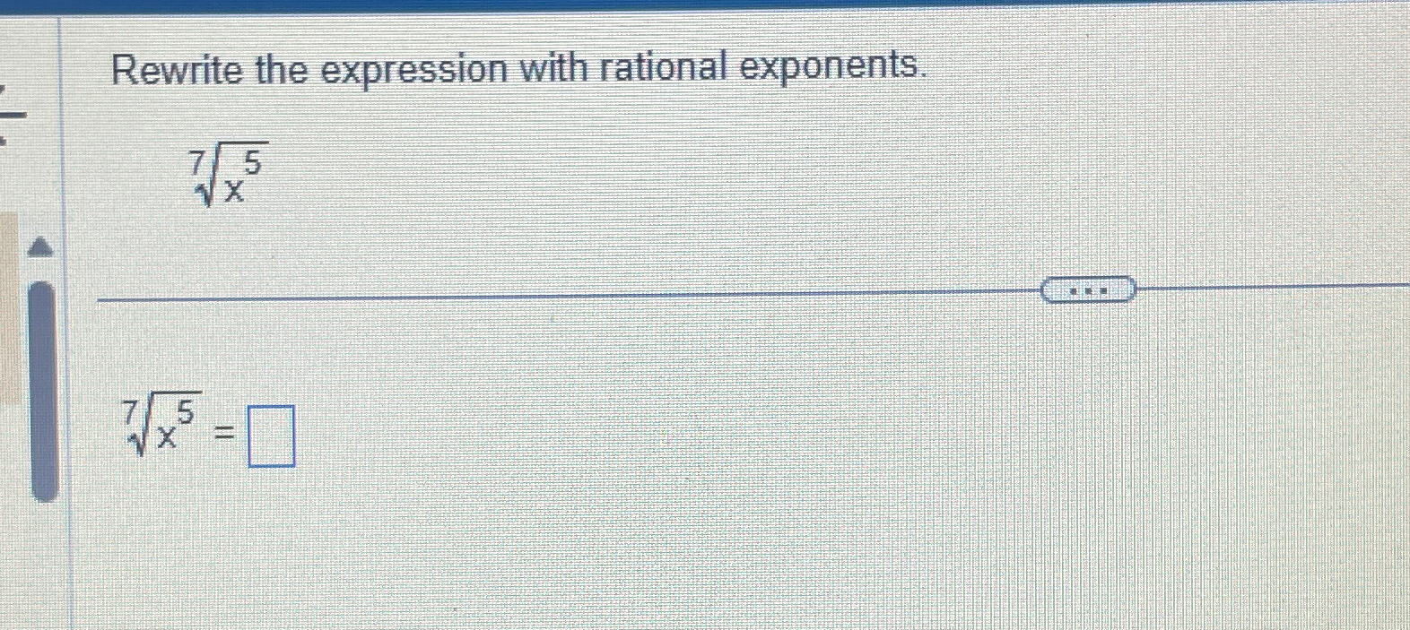 Solved Rewrite the expression with rational | Chegg.com