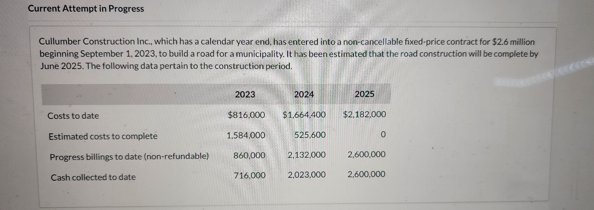 Solved Using the percentage-of-completion method, prepare | Chegg.com