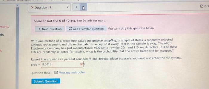 Solved x Question 18 > B0/10 pts Score on last try 0 of 10 | Chegg.com Solved x Question 18 > B0/10 pts Score on last try 0 of 10 | Chegg.com