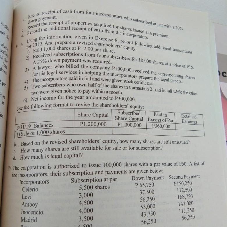 Solved Direction a. Prepare the entries using the memorandum | Chegg.com