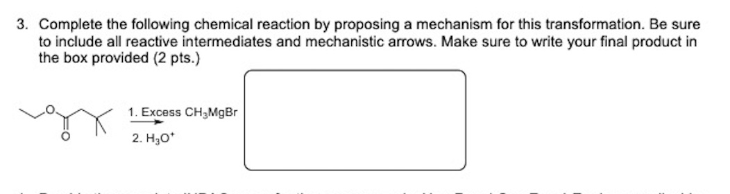 Solved Complere the following chemical reaction by proposing | Chegg.com