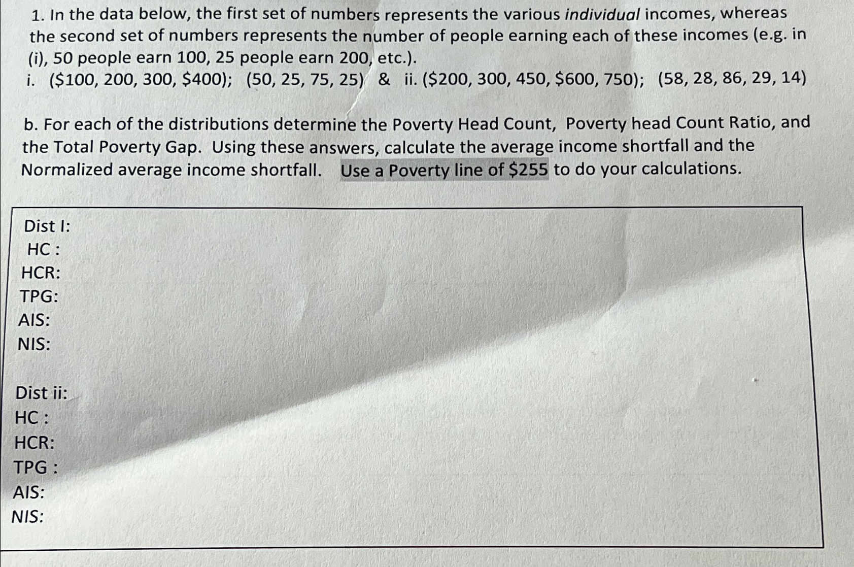 Solved In the data below, the first set of numbers | Chegg.com
