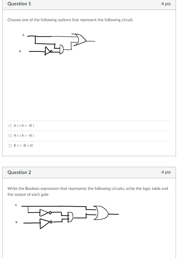 Solved Question 1Choose one of the following options that | Chegg.com