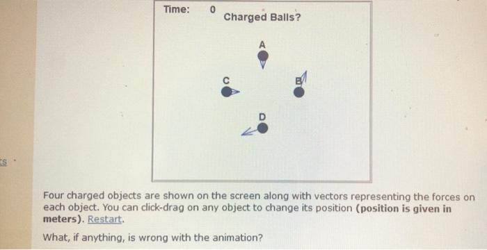 Solved Four charged objects are shown on the screen along | Chegg.com