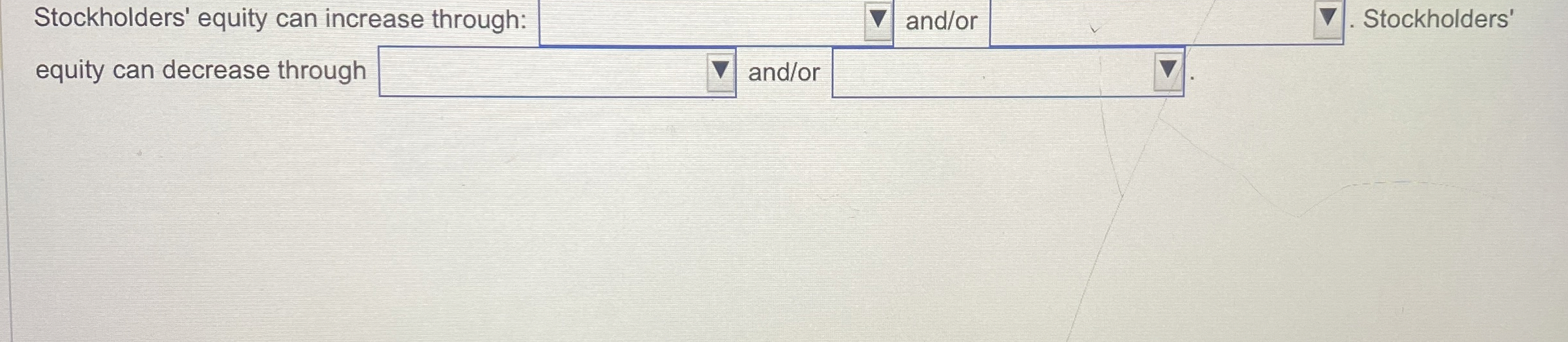 Solved Stockholders' equity can increase | Chegg.com