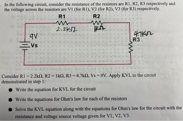 Solved In the following circuit, consider the resistance of | Chegg.com