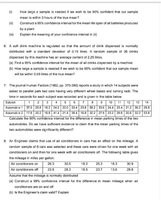 Solved 1. The number of hours that students spend studying | Chegg.com