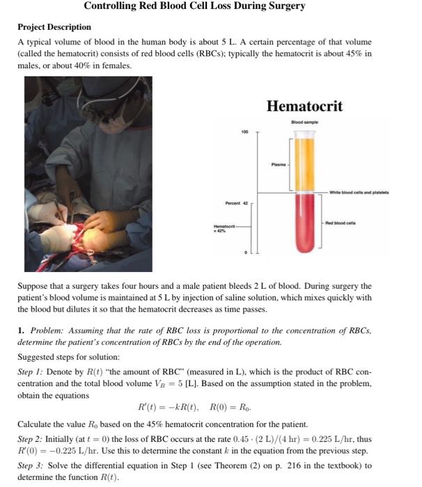 Solved 2. A procedure called acute normovolemic hemodilution | Chegg.com