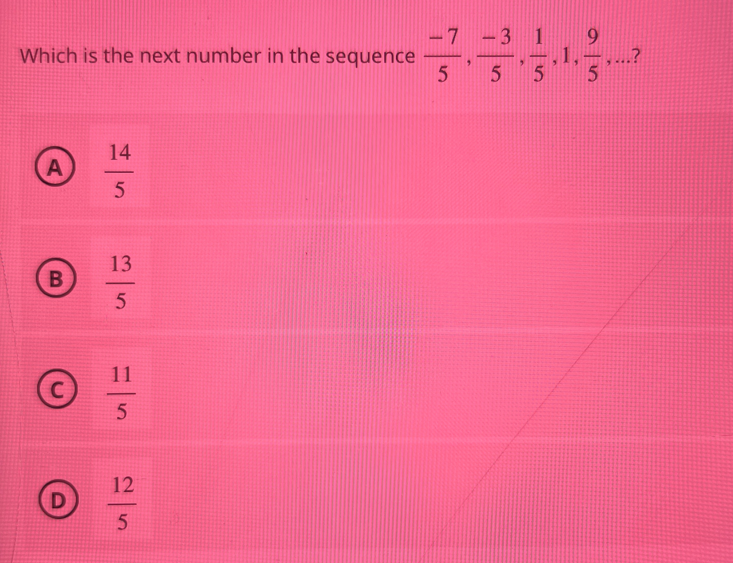 Solved Which is the next number in the sequence | Chegg.com