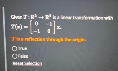 Solved Given T:R2→R2 ﻿is a linear transformation | Chegg.com