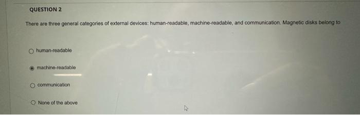 Solved There are three general categories of external | Chegg.com