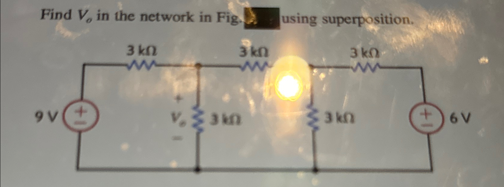 Solved Find Vo ﻿in the network in Fig. ?2 ﻿using | Chegg.com