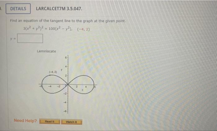 Solved Find an equation of the tangent line to the graph at | Chegg.com