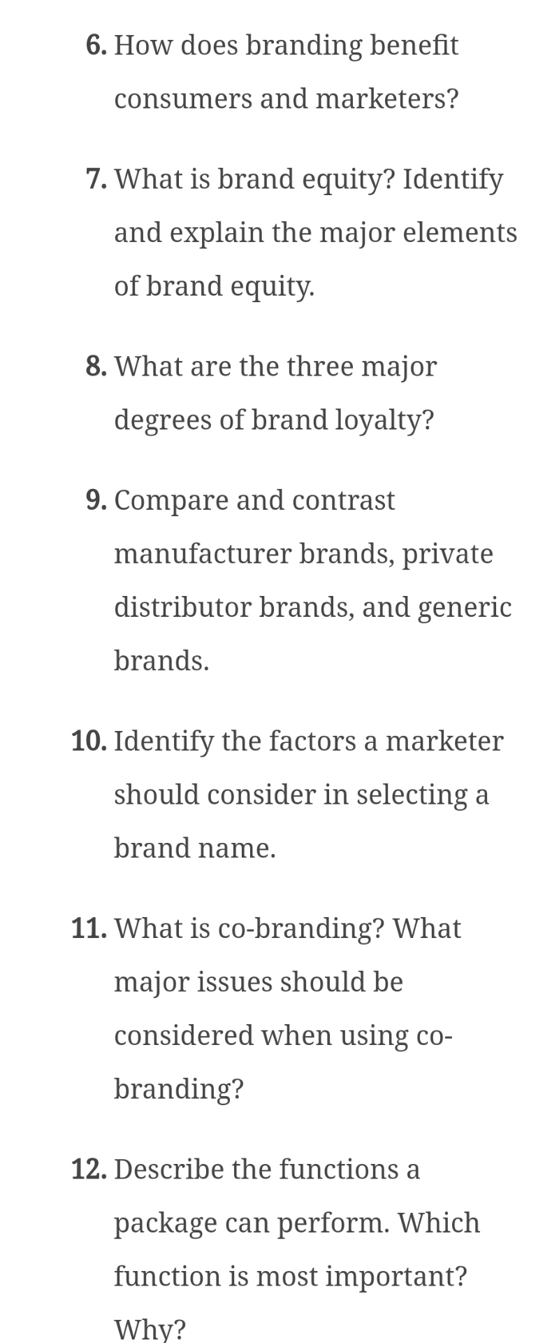 Solved How does branding benefit consumers and | Chegg.com