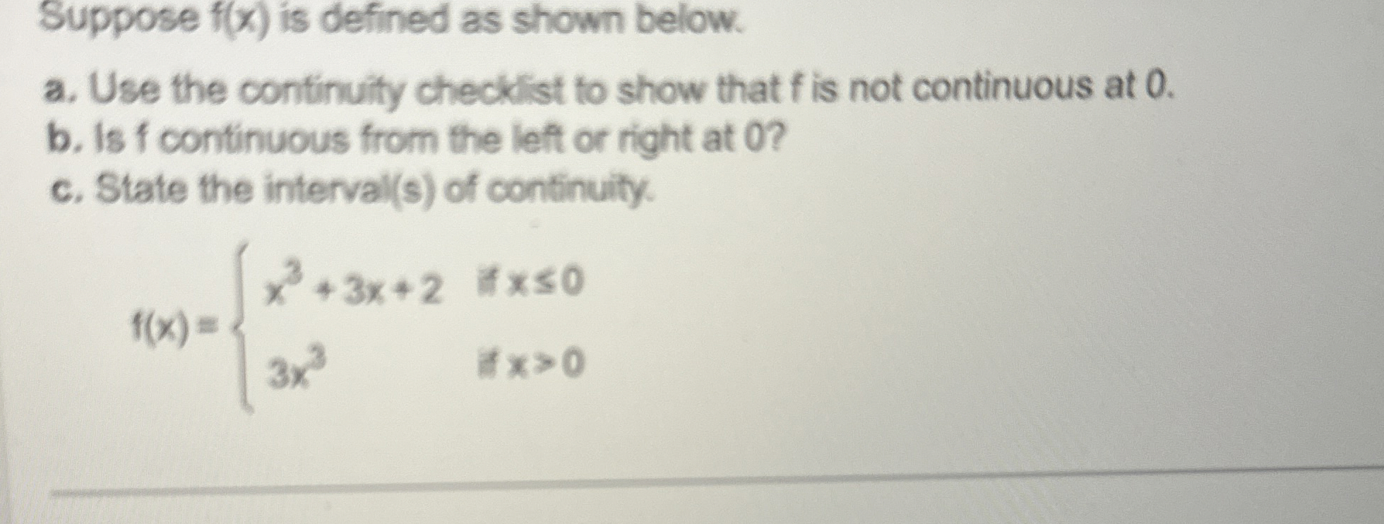Solved Suppose f(x) ﻿is defined as shown below.a. ﻿Use the | Chegg.com