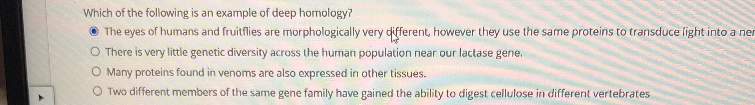 Solved Which of the following is an example of deep | Chegg.com