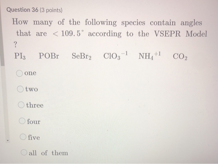 Solved Question 35 (3 points) How many of the following | Chegg.com