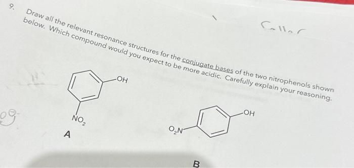 Solved Draw all the relevant resonance structures for the | Chegg.com