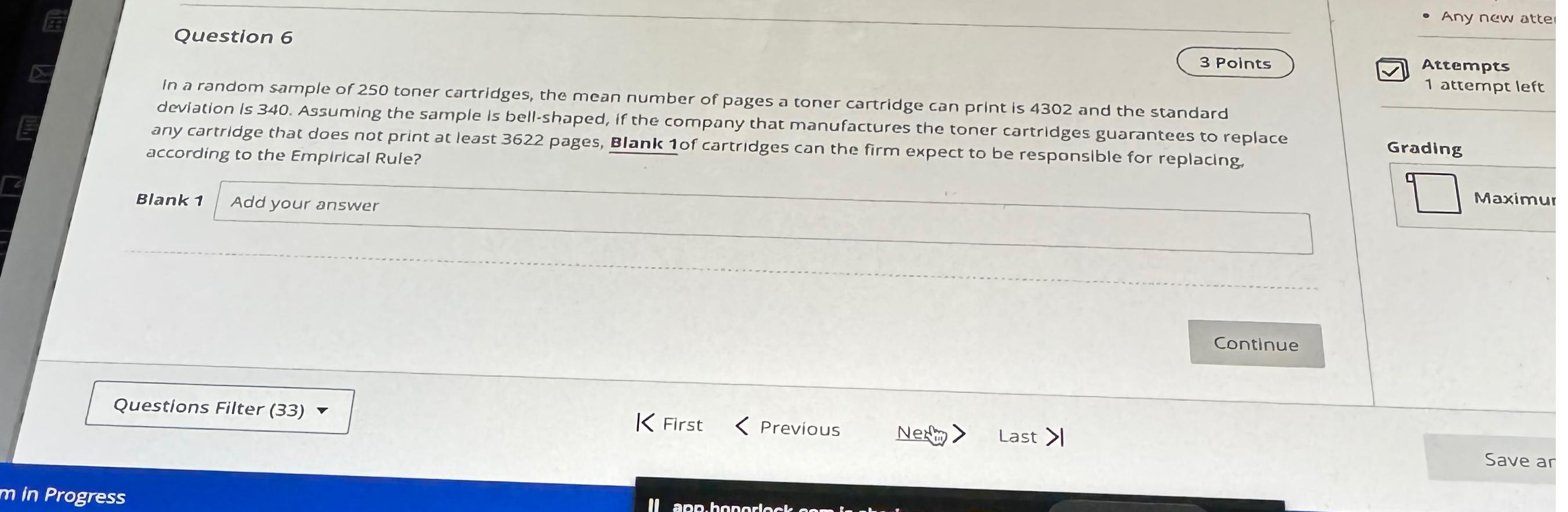 Solved Question 63 ﻿PointsAny new atteIn a random sample of | Chegg.com