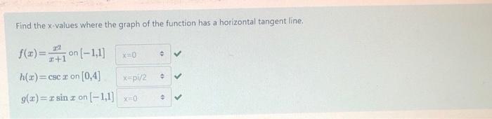 Solved Find the x-values where the graph of the function has | Chegg.com