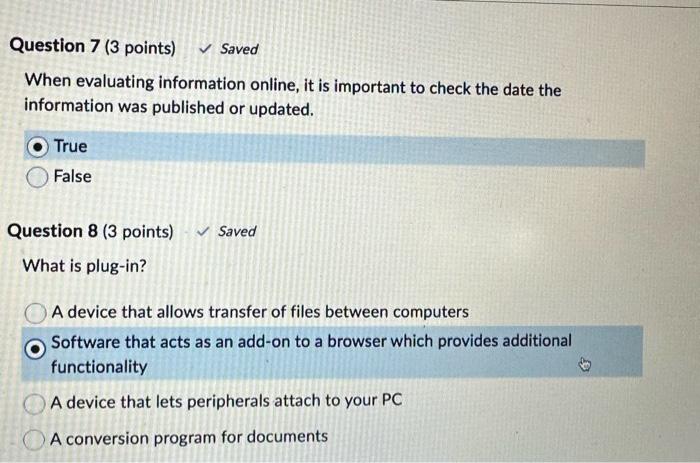 Solved When evaluating information online, it is important | Chegg.com