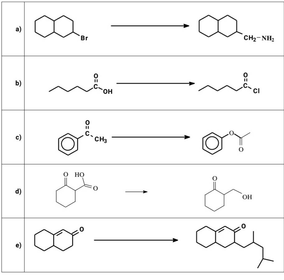 Solved a) Br CH2-NH2 0 0 b) ОН CI 0 C c) CH3 0 H0 0 d) ОН 0 | Chegg.com