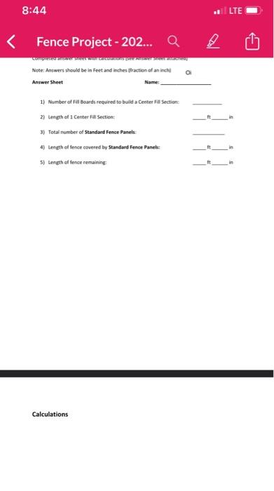 Part 2 To build the fence you must determine the | Chegg.com