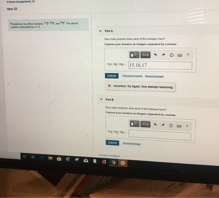 Solved Phosphorus has three isotopes. 31p 32P and 33P. The | Chegg.com