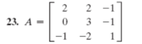 Solved find A-1 ﻿by forming A|I ﻿and then usingrow | Chegg.com