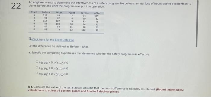 Solved An Engineer Wants To Determine The Effectiveness Of A