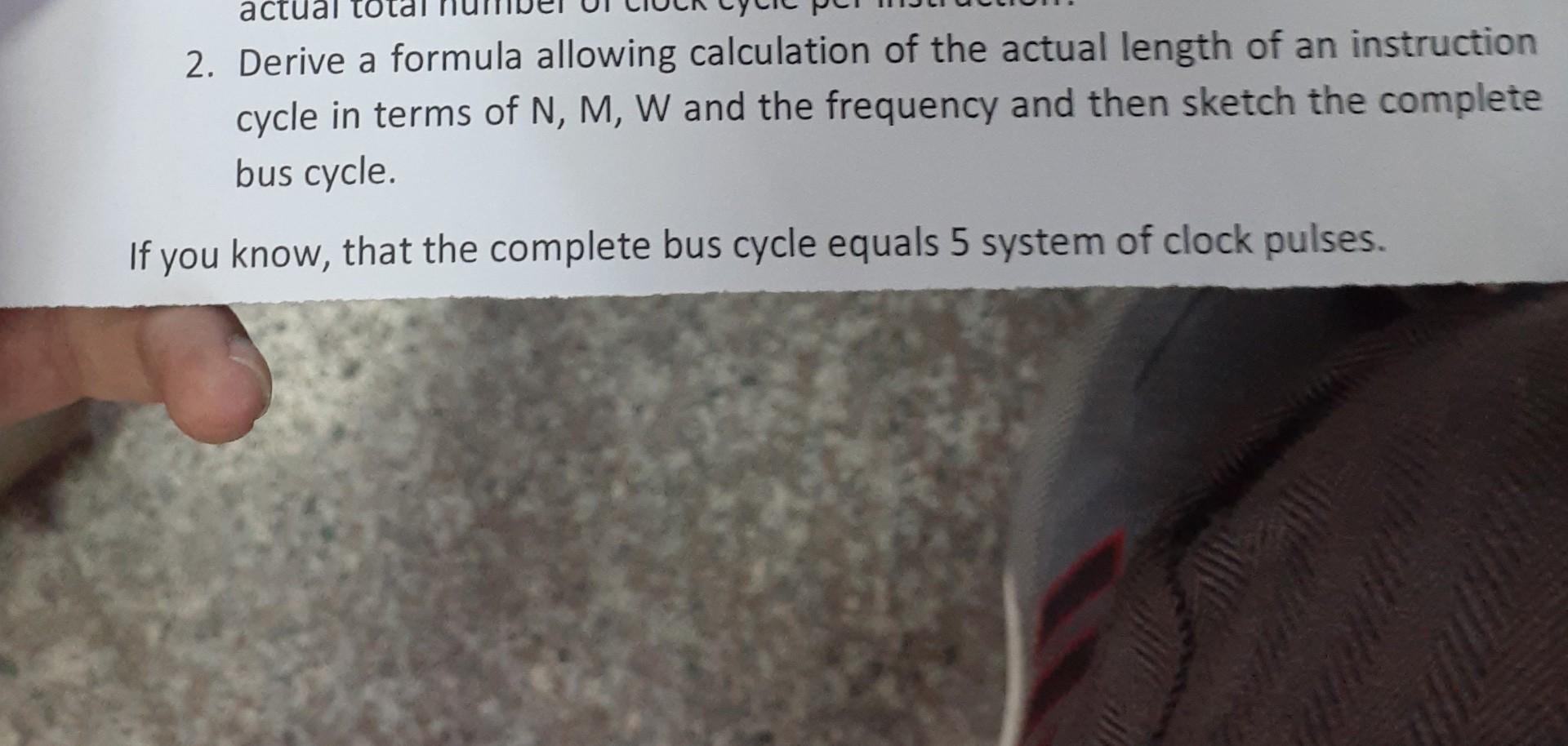 Solved 2. Derive a formula allowing calculation of the | Chegg.com