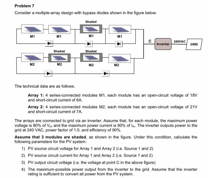 Solved Problem 7 Consider a multiple-array design with | Chegg.com