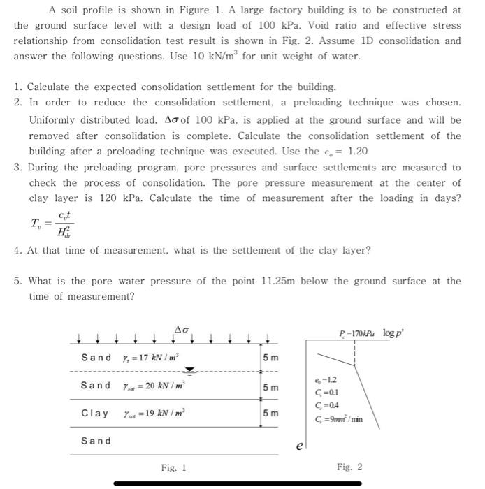 Solved 2. In order to reduce the consolidation settlement, a | Chegg.com