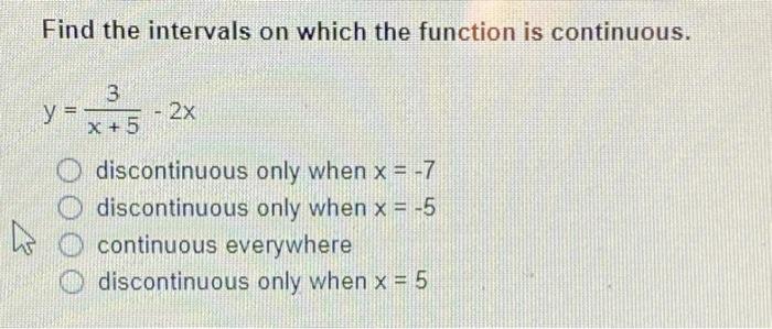 Solved Find the intervals on which the function is | Chegg.com