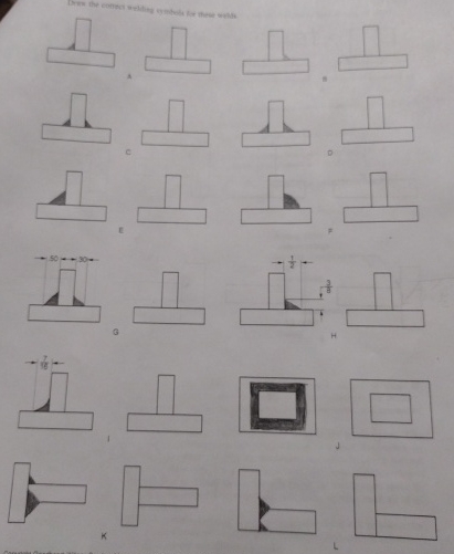 Solved draw the correct welding symbols for these welds | Chegg.com
