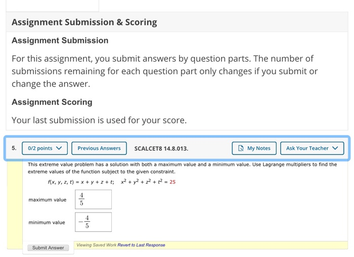 Solved Assignment Submission & Scoring Assignment Submission | Chegg.com