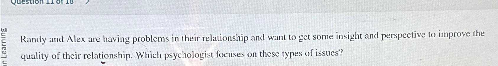 Solved Randy and Alex are having problems in their | Chegg.com